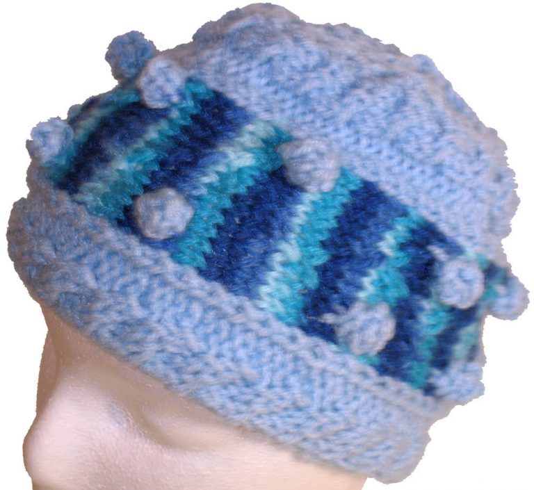 Blue Bobble Hat - tobicollage.com